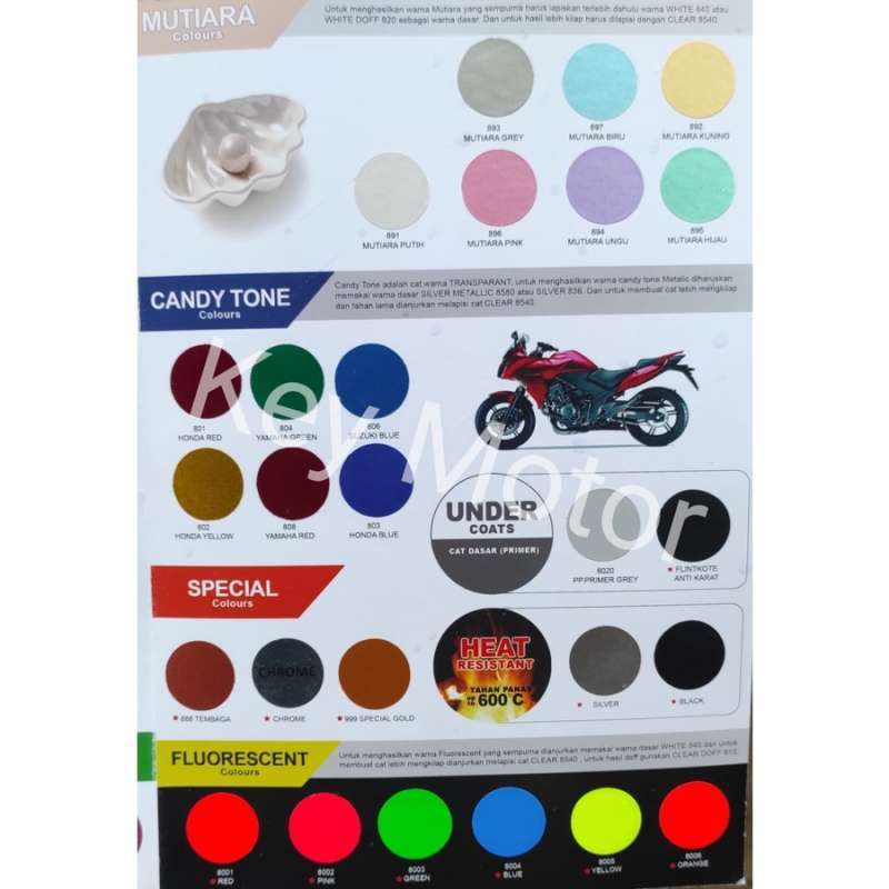 Jual ( Warna Lengkap ) Cat Semprot Pilok Pylox Pilox Diton - Metalic & Mutiara Colours Murah ...