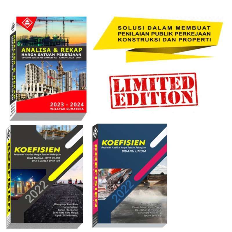 Promo Ahsp Sumatera 2023-2024 Dan Paket Buku Koefesien Pedoman Ahsp ...