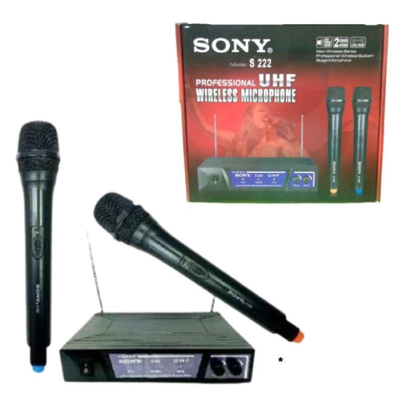 Promo Mic Wireless Sony S-222 / S222 Microphone Wireless Handheld ...