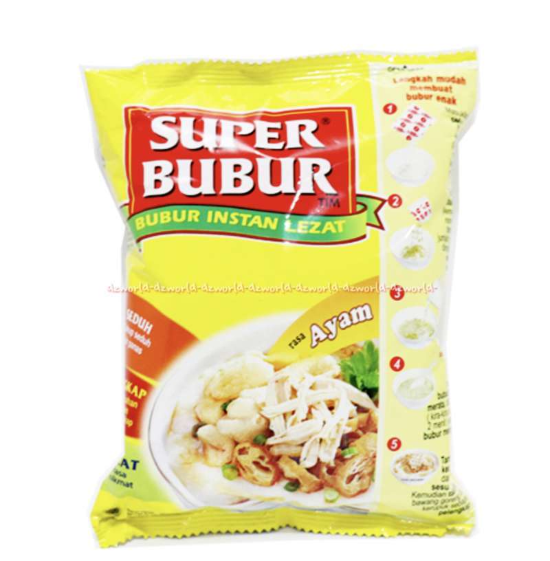 Jual Super Bubur Instant 45gr Rasa Ayam Bubur Ayam Instan Praktis Lezat ...