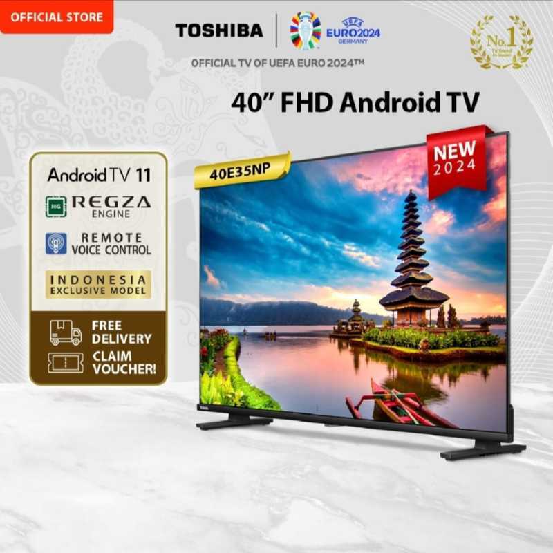 Promo Toshiba Tv 40 Fhd Android Tv - Netflix Disney+ Youtube Regza Engine Dolby Audio Hdmi ...