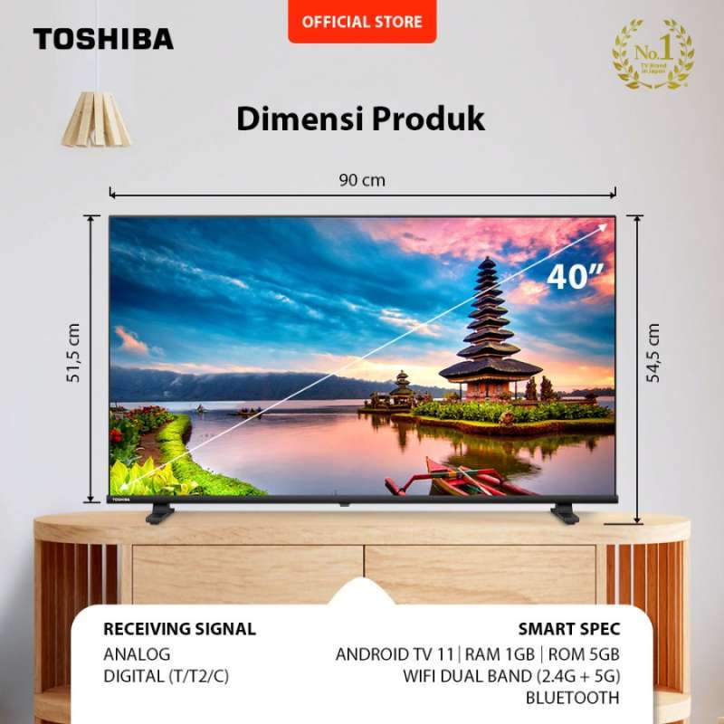 Promo Toshiba Tv 40 Fhd Android Tv - Netflix Disney+ Youtube Regza Engine Dolby Audio Hdmi ...