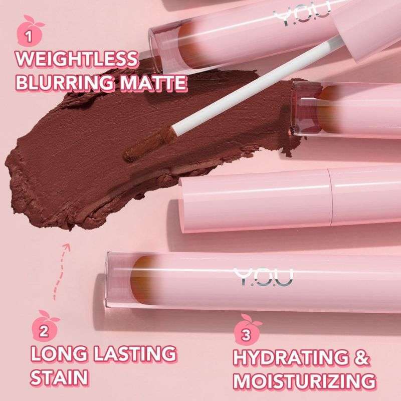 Jual You Simplicity Cotton Lip Clay | Lip Stain Lipstick - Honey Coral ...