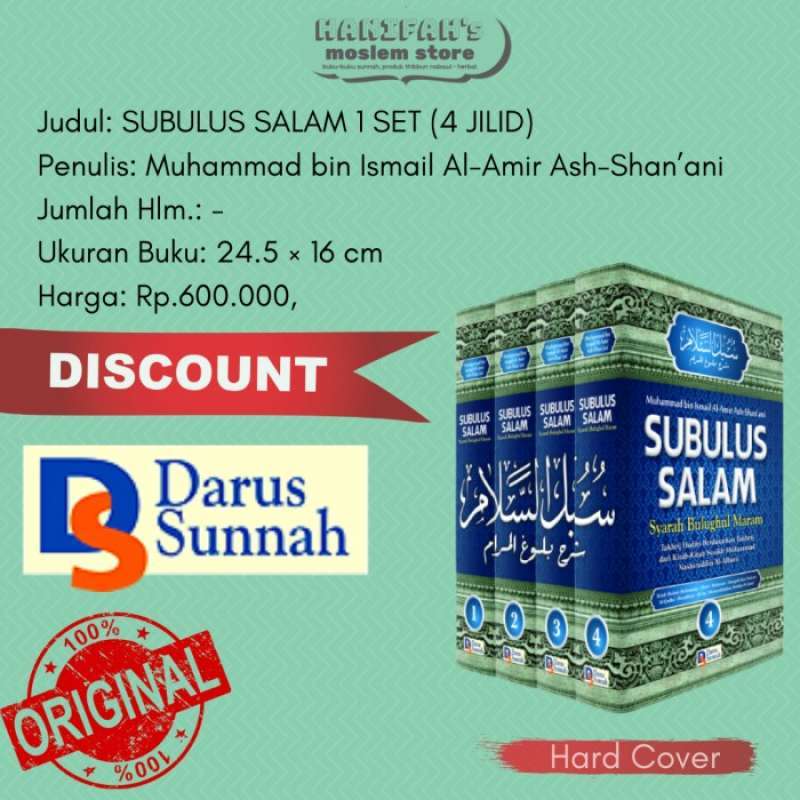 Promo Subulus Salam Subulussalam Syarah Bulughul Maram Kitab Terjemah 1 ...