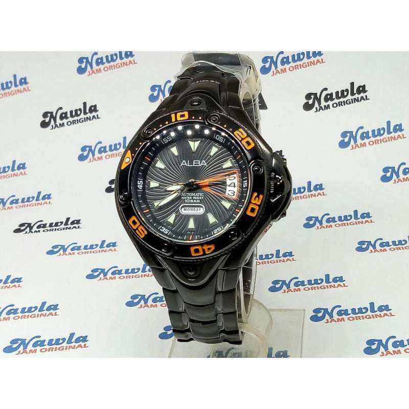 Jual Alba Automatic Al4085x1 Sporty Full Black - Jam Tangan Pria Al4085 ...