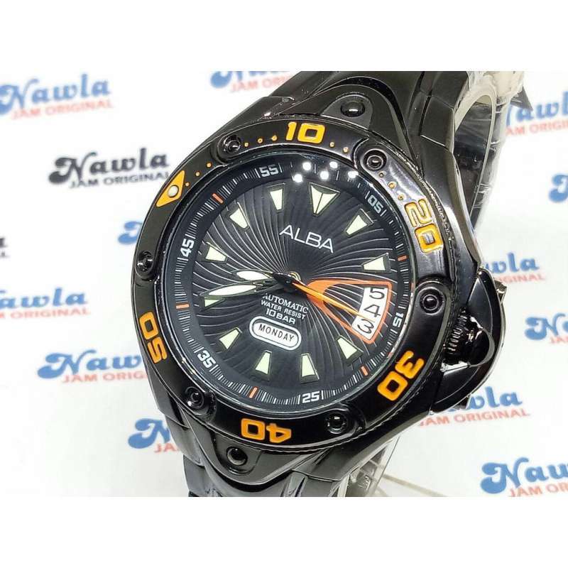 Jual Alba Automatic Al4085x1 Sporty Full Black - Jam Tangan Pria Al4085 ...