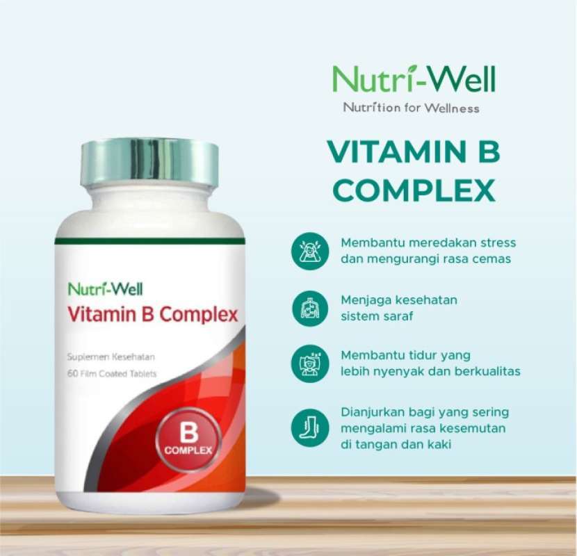 Jual Nutriwell Vitamin B Complex - 60 Tablets Di Seller Natural Farm Official Store - Kedoya ...