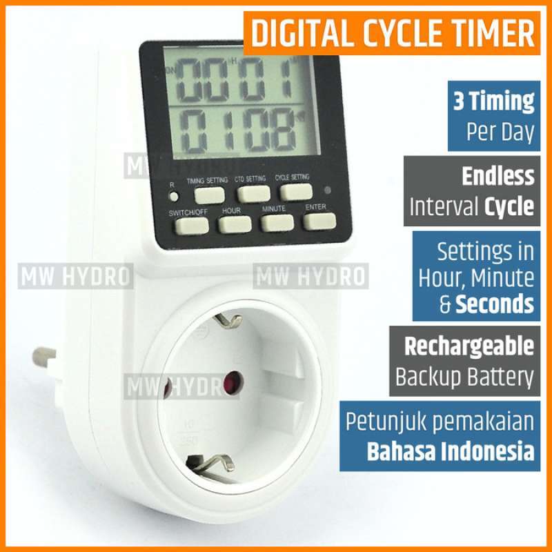 Promo Digital Cycle Timer Switch - Stop Kontak - Endless Loop ...