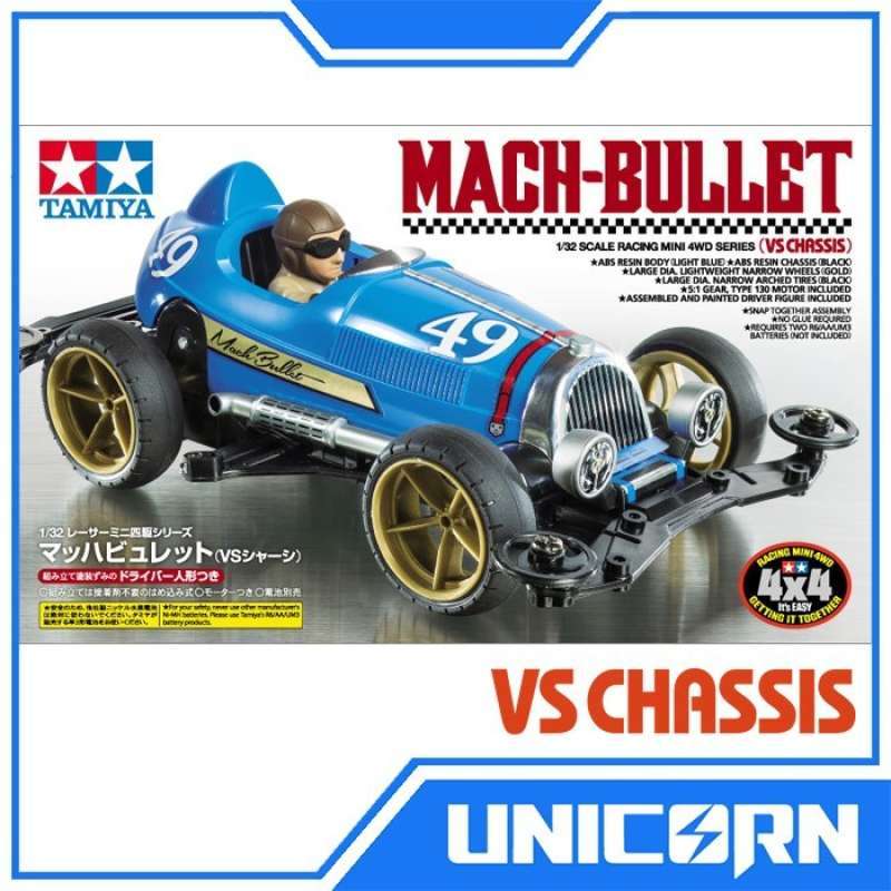 Jual Tamiya Mini 4wd Mach Bullet/ Vs Chassis / 18091 Original Di Seller ...