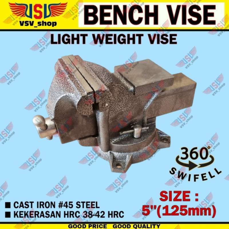 Promo Ragum 5 Putar Catok Meja Catok Paron Swivel Bench Vise Diskon 50% ...