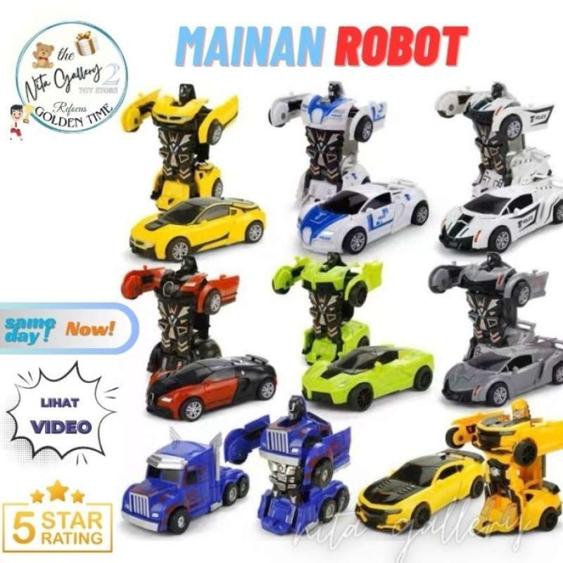 Promo Mobil Robot Transformasi Tabrakan Mainan Mobil Robot Transformer ...