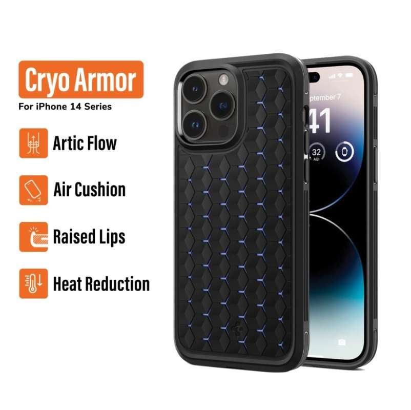 Promo Case iPhone 14 Pro Max Plus Spigen Cryo Armor Cooling Gaming ...