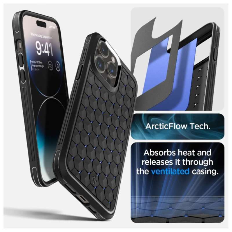Promo Case iPhone 14 Pro Max Plus Spigen Cryo Armor Cooling Gaming ...