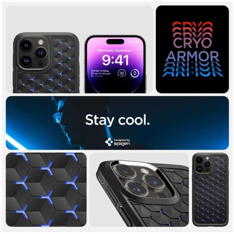 Promo Case iPhone 14 Pro Max Plus Spigen Cryo Armor Cooling Gaming ...
