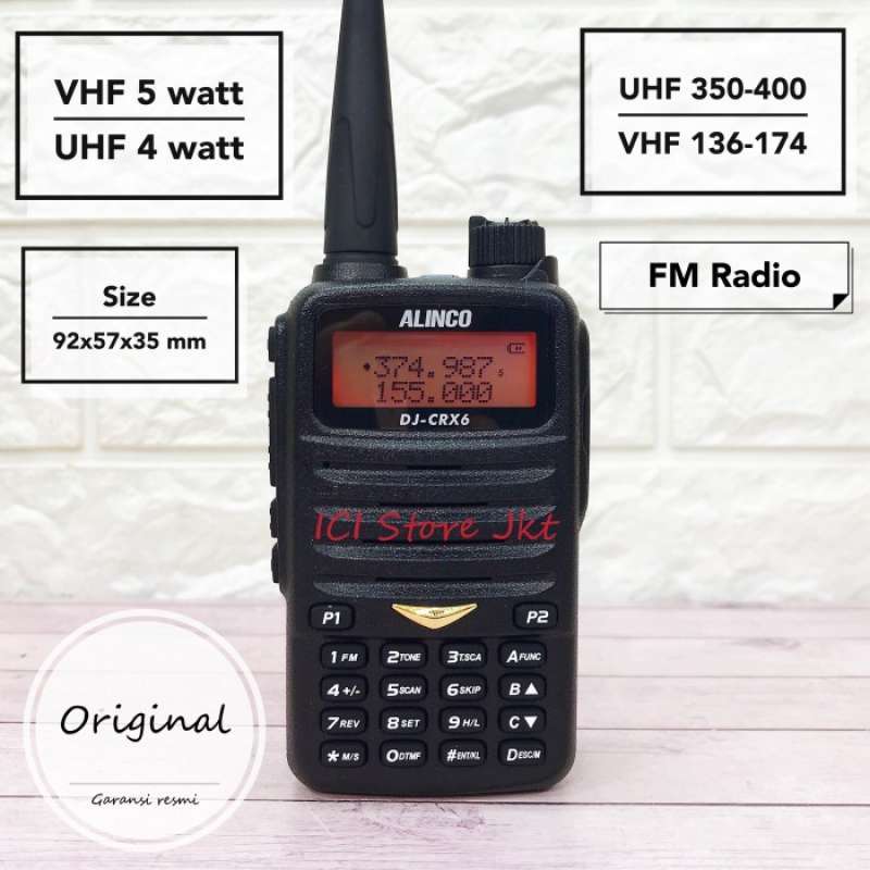 Promo Ht Alinco Crx 6 Garansi Resmi Diskon 50% Di Seller Xionstore - Meruya Utara (ilir), Kota ...