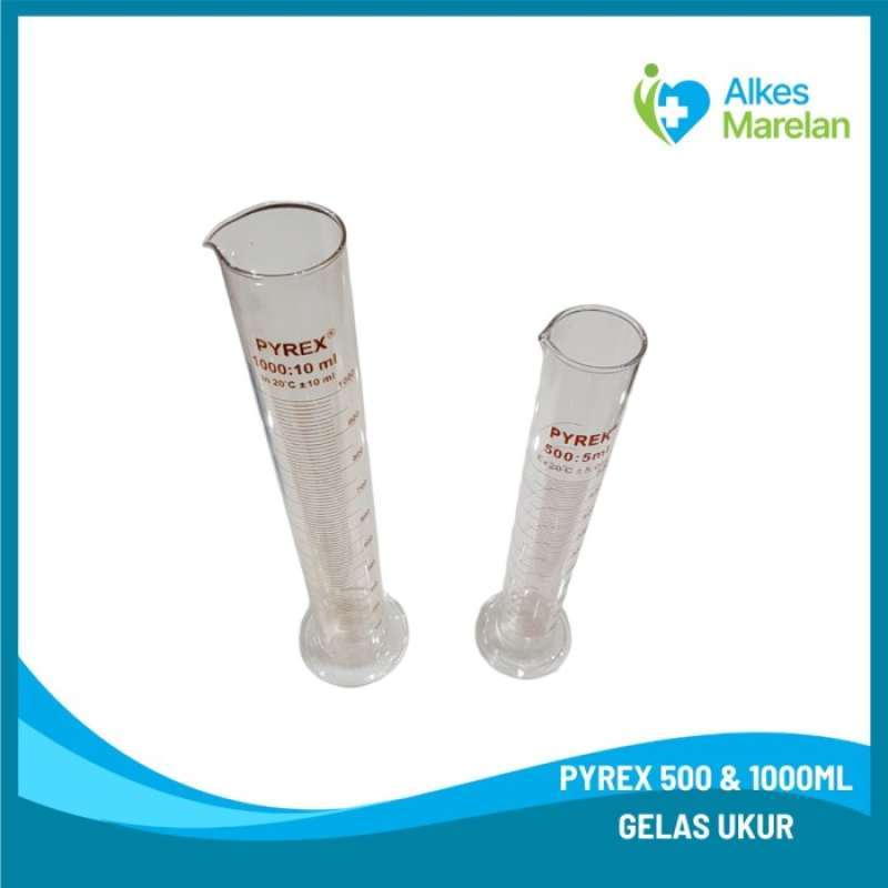 Jual Pyrex - Gelas Ukur Pyrex 5ml , 10ml , 50ml ,100ml , 500ml ,1000 Ml ...