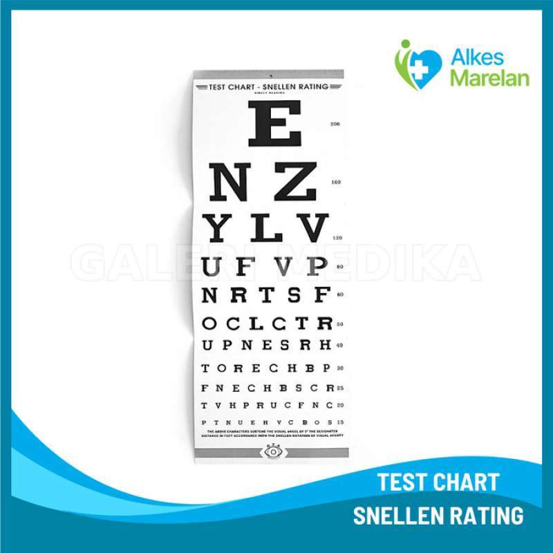Jual Snellen Rating - Alat Test Mata Rabun Jauh Dekat / Snellen Chart ...
