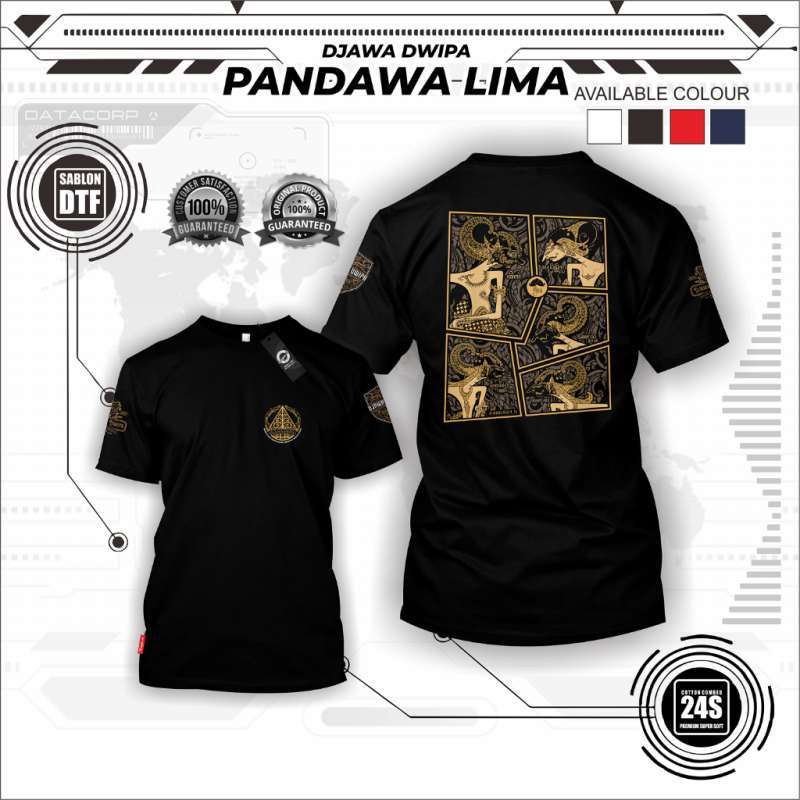 Jual Djawa Dwipa | Kaos Wayang - Pandawa Lima - Jawa - Kejawen - Seni ...