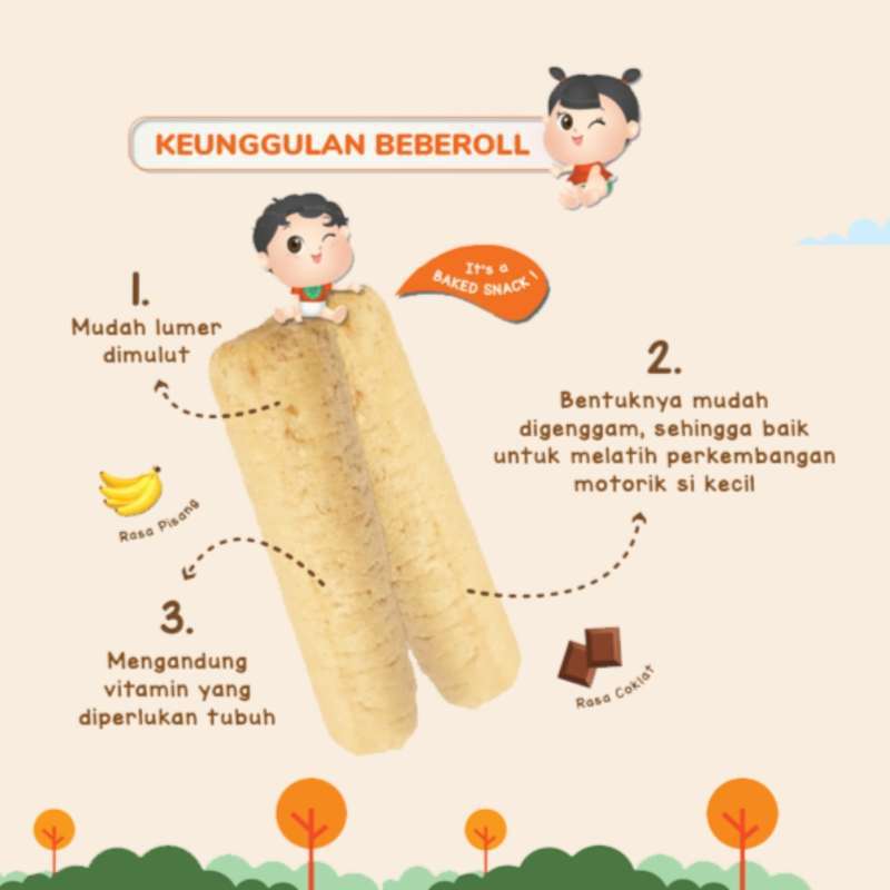 Jual Yummy Bites Beberoll Bebe Roll Snack Anak Bayi Di Seller Asibayi ...