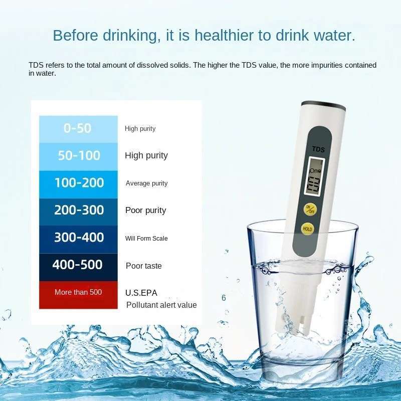 Jual Tds Meter Digital Water Tester 0-9990ppm Aquarium Hydroponics ...