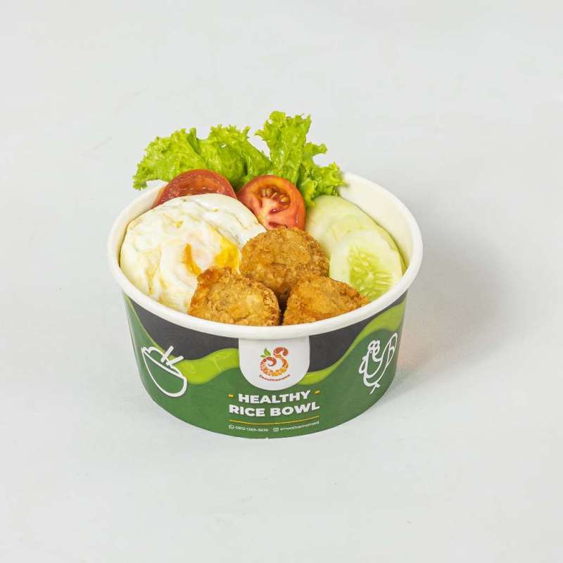 Jual Nasi Box Healthy Rice Bowl Tori Ball Nasi Catering Paket Nasi ...