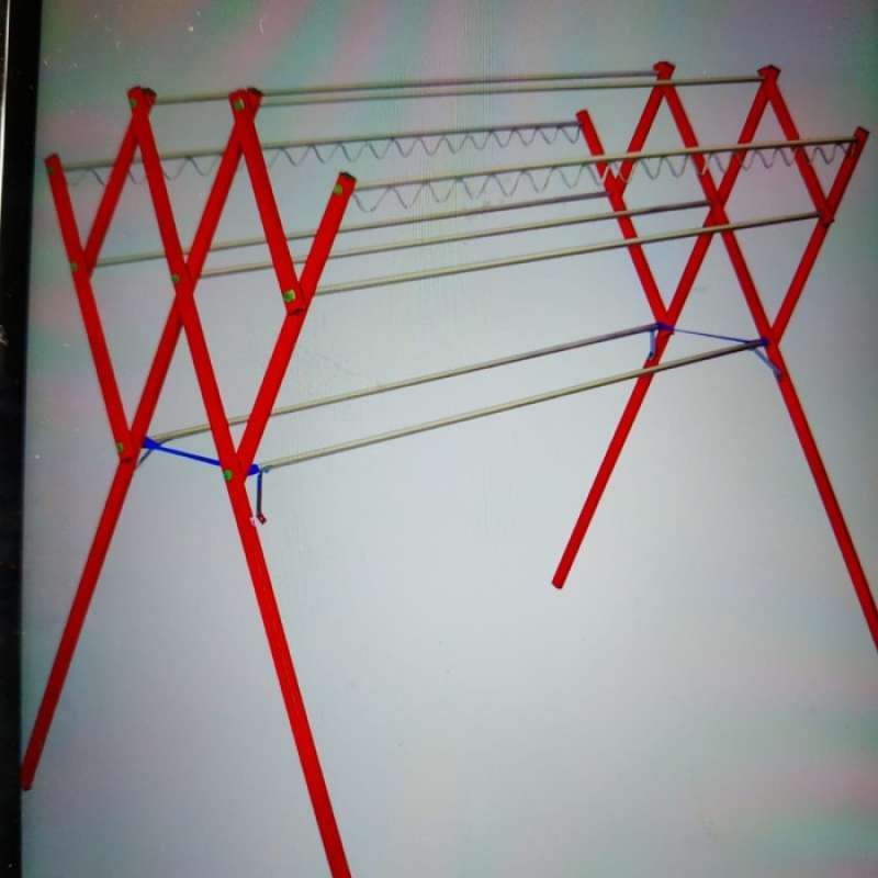 Promo Jemuran Aluminium Silver180 +hanger - Multicolor Merah Diskon 21% ...