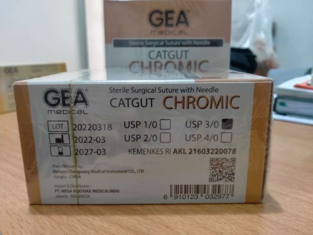 Promo Gea Medical Catgut Chromic Benang 1 Box Isi 24pcs Diskon 23% Di ...