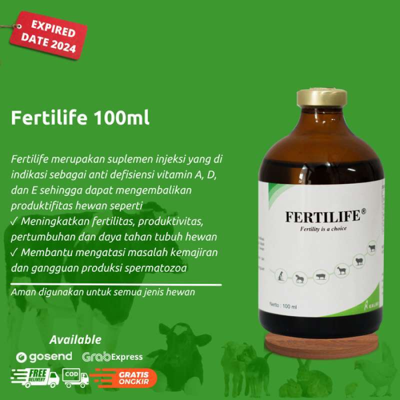 Promo Fertilife 100ml, Kalbe (multivitamin Ade) Untuk Kesuburan, Hewan ...