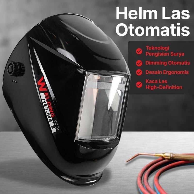 Jual Tarkay Helm Las Solar Charging Automatic Dimming Welding Mask Q109 ...