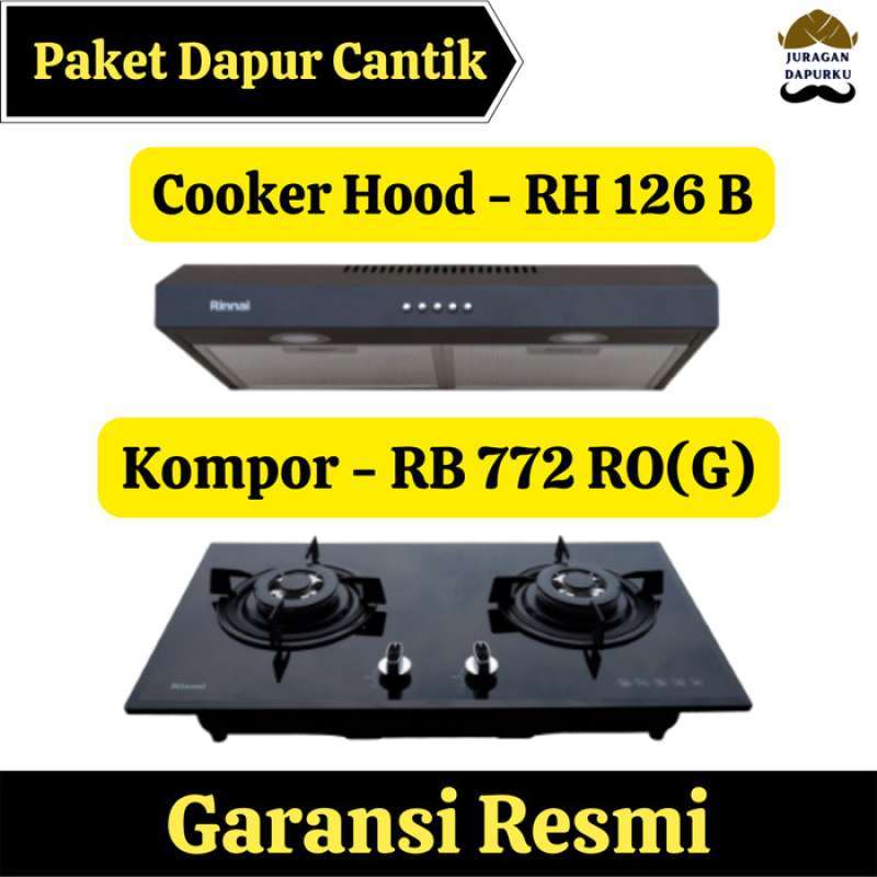 Promo Paket Kompor Tanam Rb 772 Rog & Cooker Hood Rinnai Rh 126 B Diskon 3% Di Seller Sn Market ...