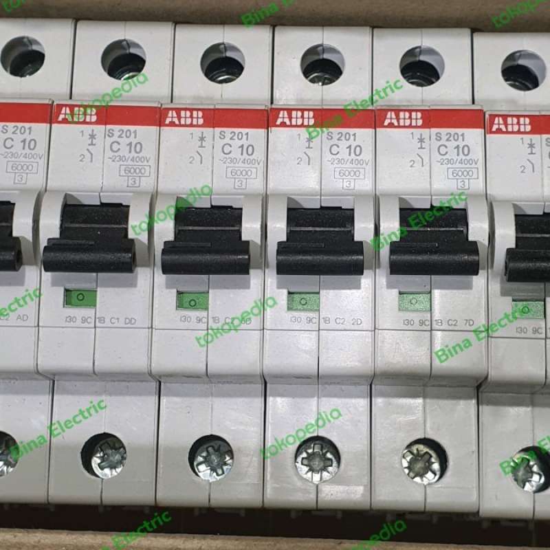 Promo Mcb Abb S201 1p 10a 6ka / Mcb Abb 1 Phase 10 Ampere 6ka Diskon 50% Di Seller Selera_kita ...
