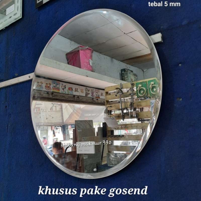 Promo Kaca Cermin Bulat Polos Befel 50cm Tebal Kaca 5mm/kaca Cermin ...