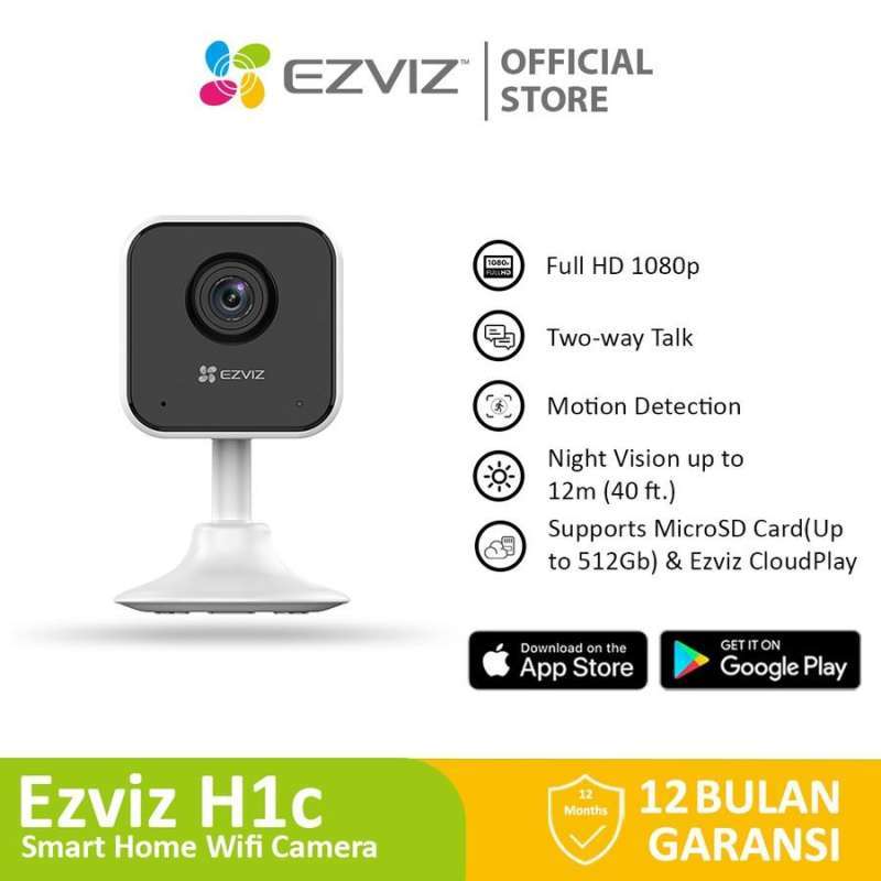Jual Ezviz H1c 1080p Smart Home Wifi Ip Camera Indoor Cctv Type C - H1c ...