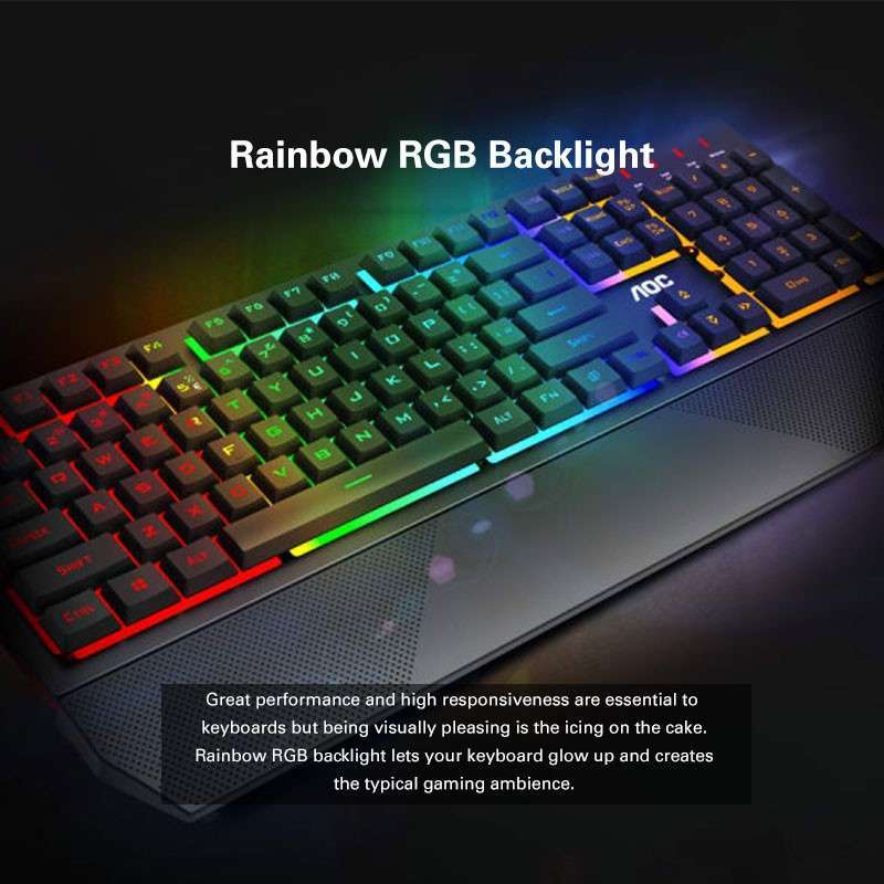 Jual Keyboard Aoc Gk200 / Gk-200 / Gk 200 Rgb Gaming Keyboard With ...