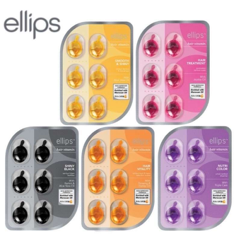 Jual Ellips Hair Vitamin Sachet Isi 5 Capsule - Smooth & Silky Di ...