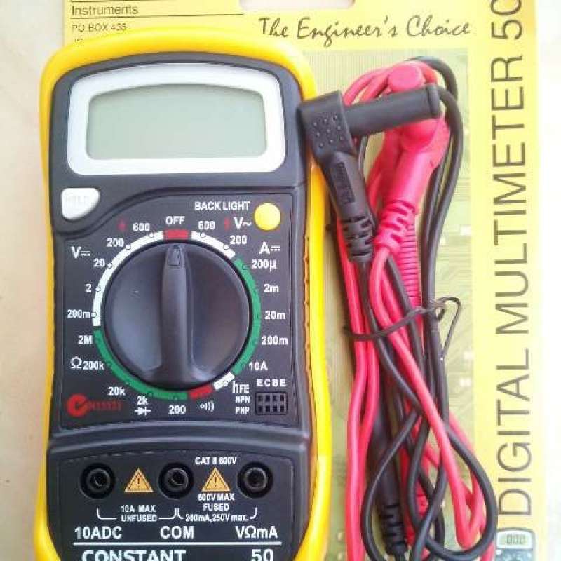 Promo Digital Multimeter Constant Dmm 50 Dmm50 Bergaransi Diskon 23% Di ...