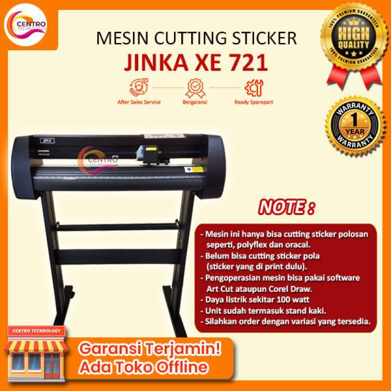 Promo Mesin Cutting Sticker Jinka Xe / Jk / Biasa 721 Ukuran 60 Cm ...