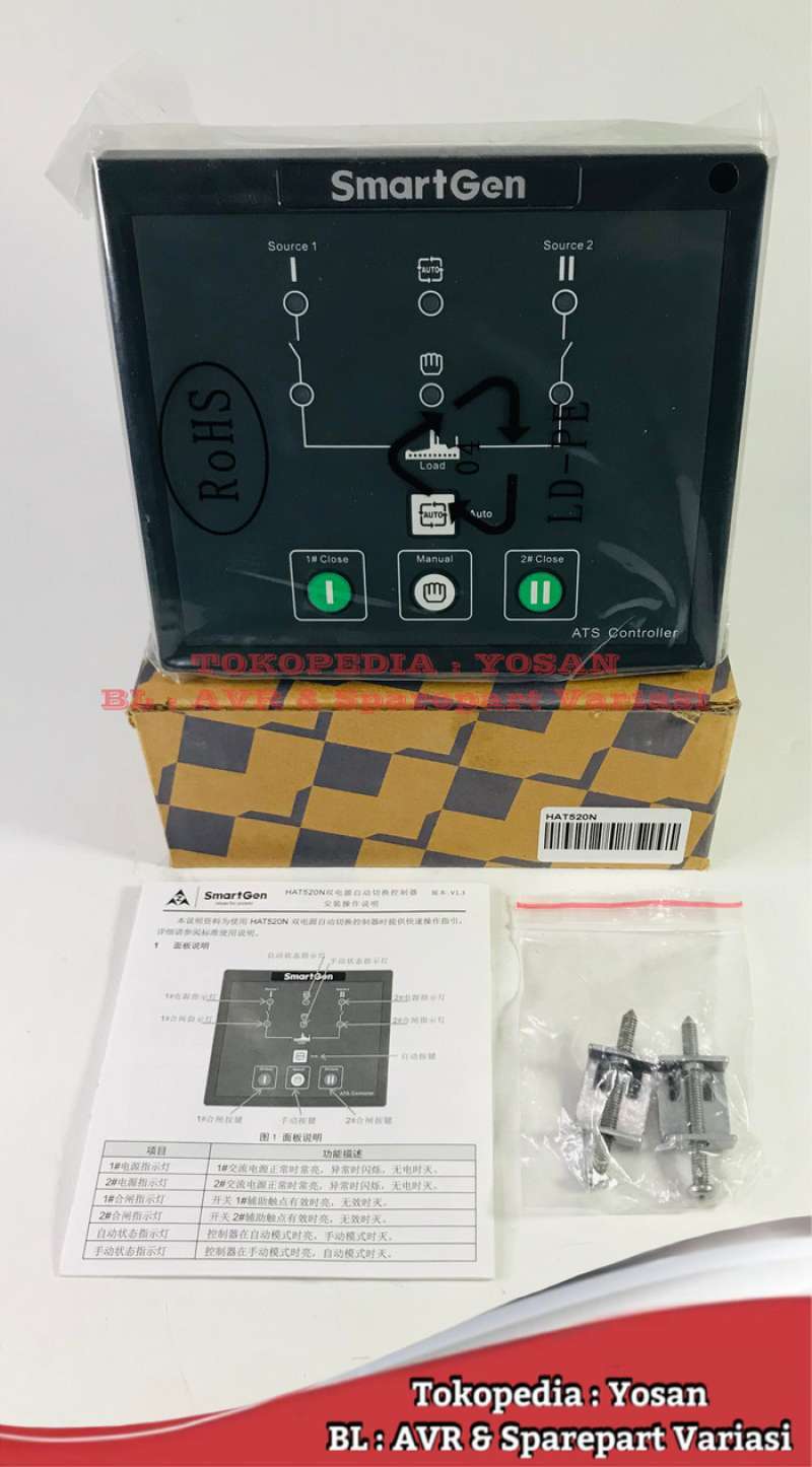 Promo Smartgen Hat520n / Hat 520 N Module Ats Amf Module Genset Panel ...