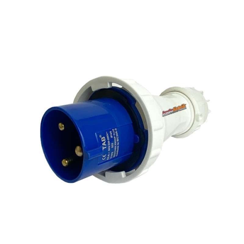 Promo Industrial Plug 3 Pin 63 Ampere Cee 033 New Tab Steker Mesin ...