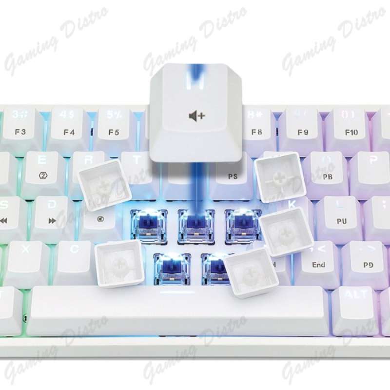 Jual Paradox Gaming Ghost Opt 64 / Sk64 Rgb White Mini Mechanical ...