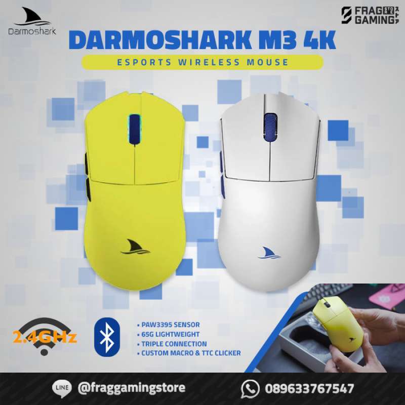 Promo Darmoshark M3 4k Darmosharkm3 Lightweight Wireless Gaming Mouse ...