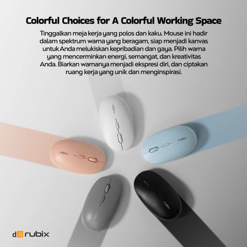 Jual Mouse Wireless Digital Alliance M101 Rubix Silent Click Lightweight Ergonomis Di Seller ...