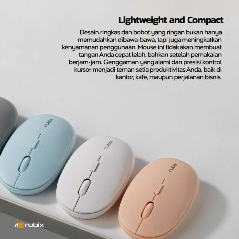 Jual Mouse Wireless Digital Alliance M101 Rubix Silent Click Lightweight Ergonomis Di Seller ...