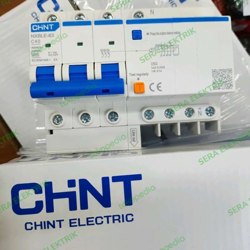 Promo Rcbo Chint Elcb + Mcb Nxble -32 3p+n 16a 25a 32a Chint - 3p+n 10a Diskon 50% Di Seller ...