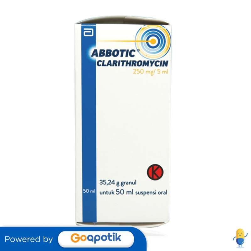 Jual Abbotic Clarithromycin 250 Mg/5ml Syrup 50 Ml Di Seller Apotek ...