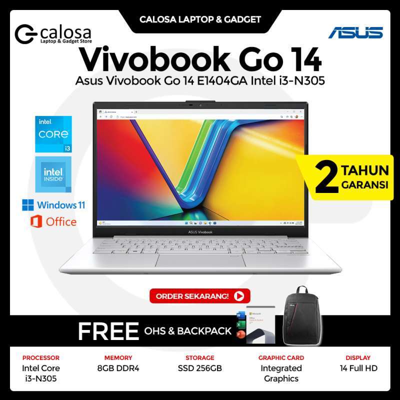 Jual Asus Vivobook Go 14 E1404ga Intel I3-n305 Ram 8/256gb Laptop 14 ...