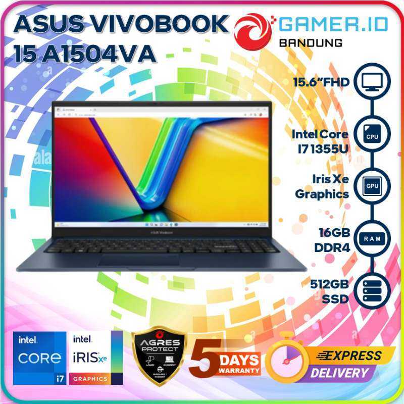 Jual Asus Vivobook 15 A1504va I7 1355u 16gb 512gb 15.6 Fhd Vips Di ...