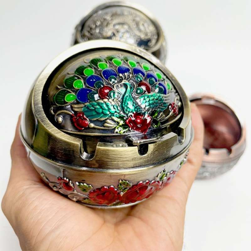 Promo Asbak Sultan Bahan Logam Tutup Geser Vintage Tahan Karat Diskon ...