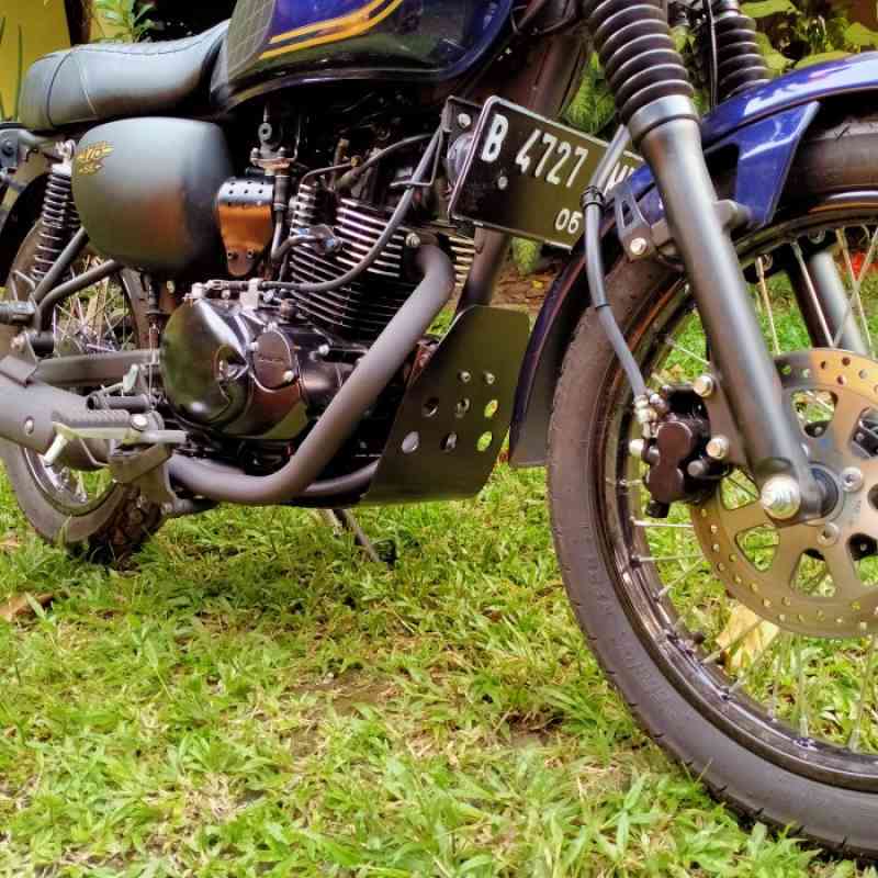 Promo Skitplat Mudguard Engine Guard Kawasaki W175 Diskon 18% Di Seller ...