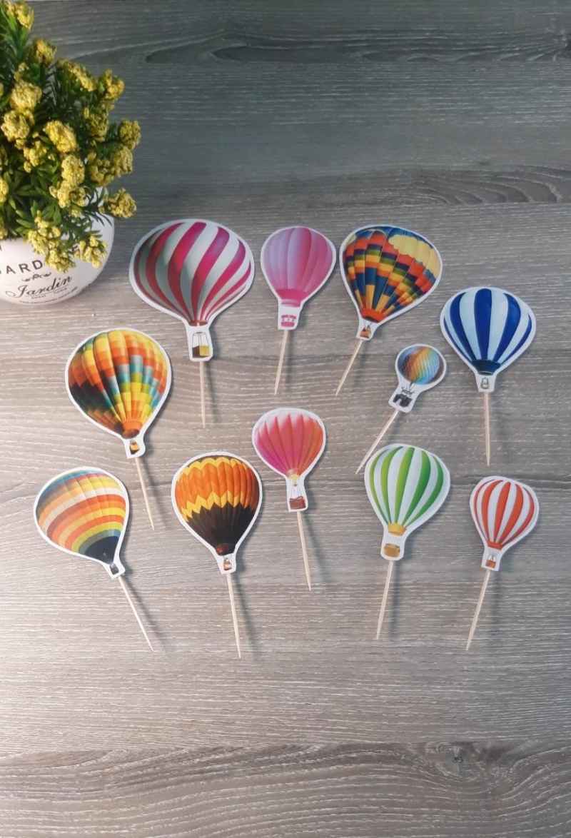 Jual Topper Balon Udara Cappadocia Ulang Tahun Hiasan Kue Ulang Tahun ...